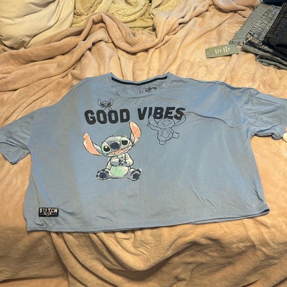 Disney | Tops | Stitch From Lilo And Stitch Crop Top | Poshmark